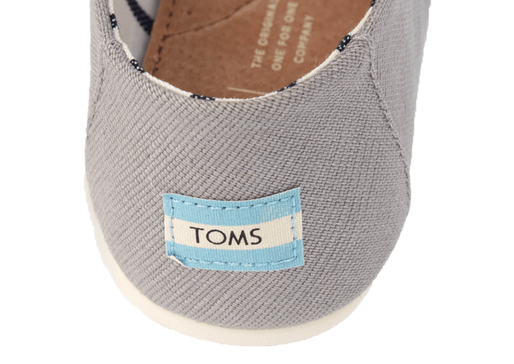 נעלי טומס-TOMS SHOES - CLASSIC LIGHT GREY CANVAS - MALLSHOES - קניון ...